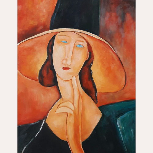 Portret kobiety w kapeluszu - Amedeo Modigliani Portret kobiety w kapeluszu - Amedeo Modigliani